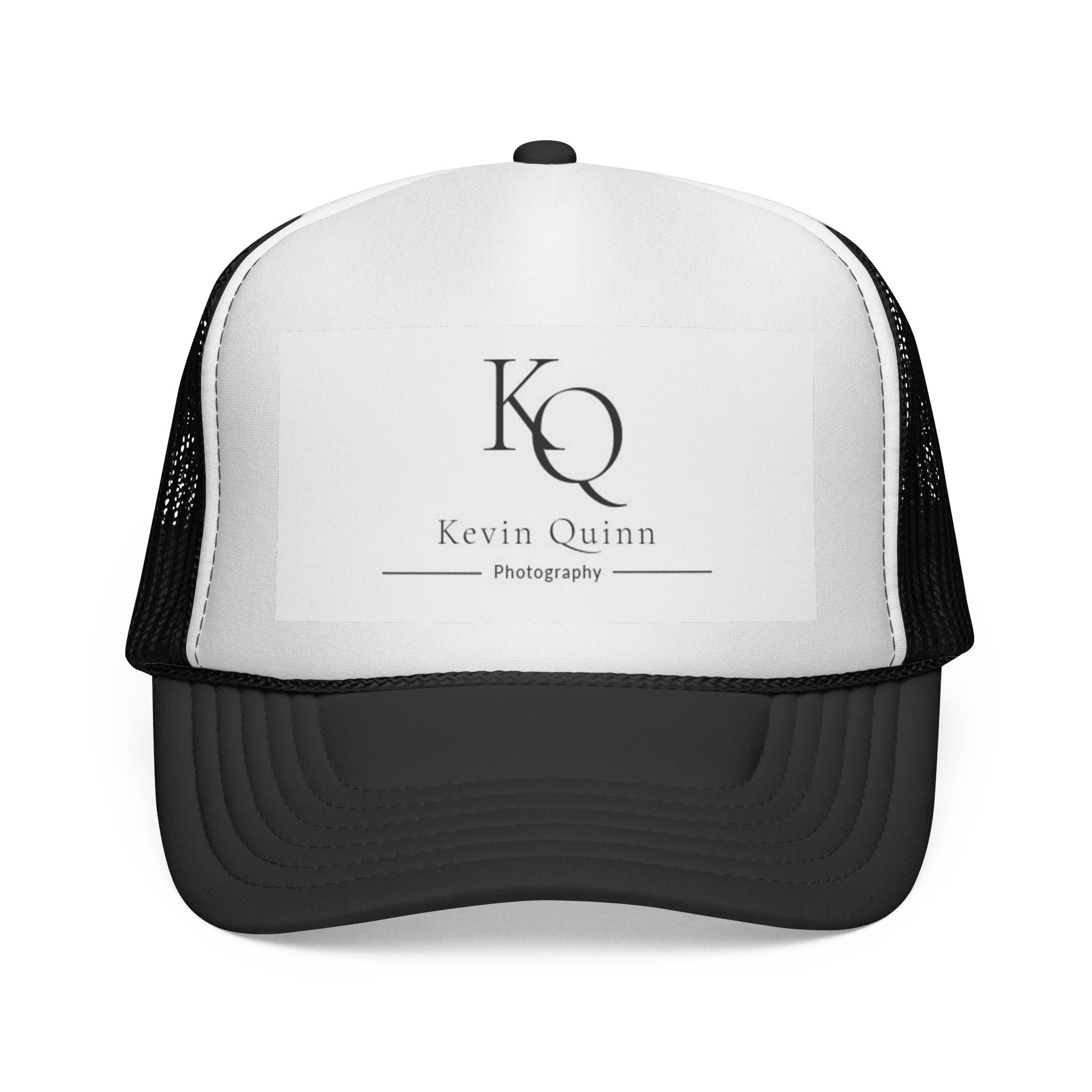 Kevin Quinn Photography Trucker Cap — KQ Logo Mesh Hat (Red/White/Blue ...