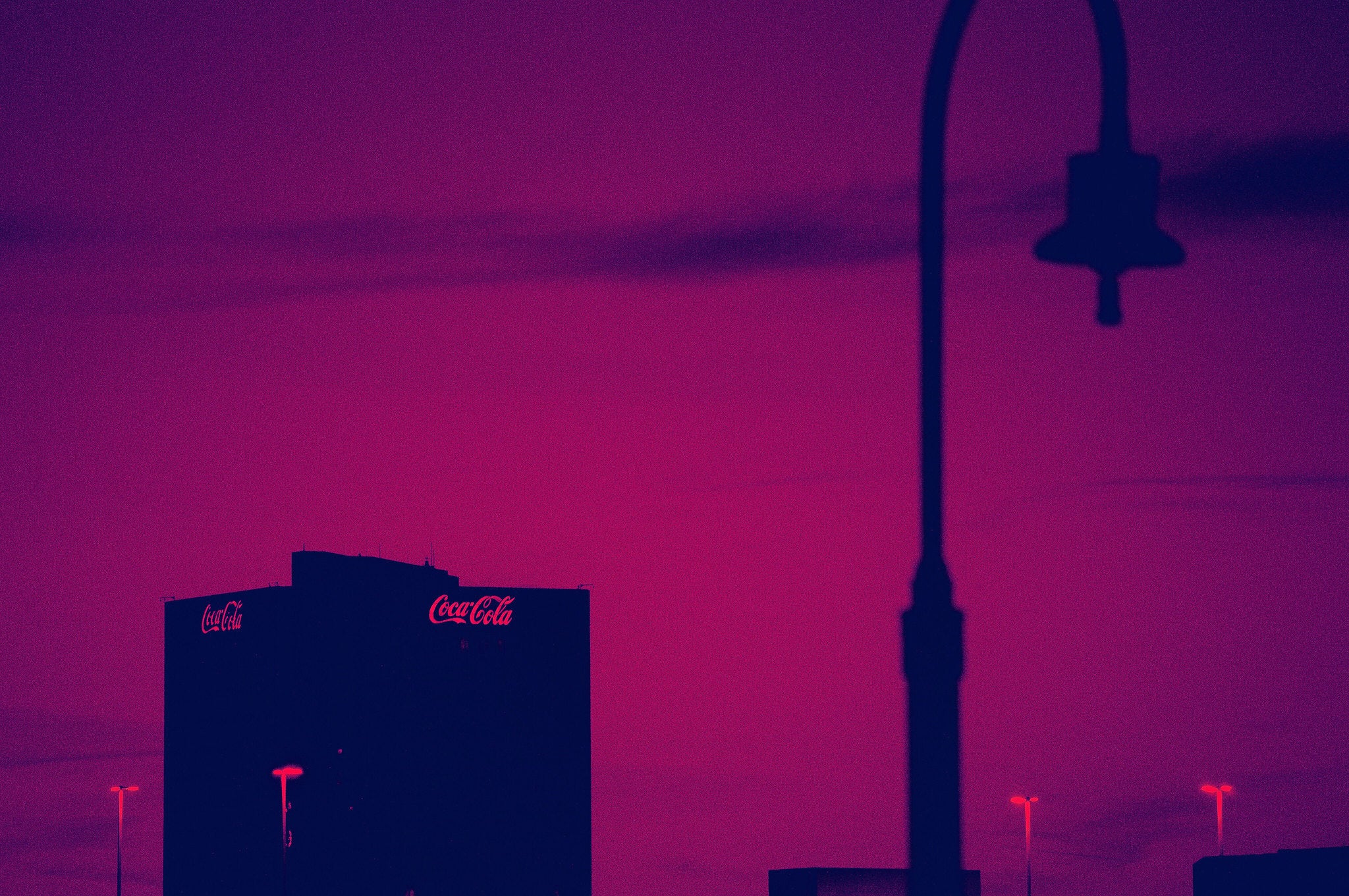 Cherry Coke Sky- Abstract Architecture Photography Print | Modern Wall ...